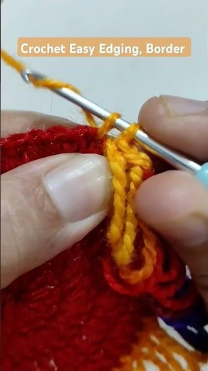 Crochet Easy Edging, Border, How To Tutorial