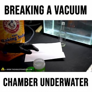 154K views · 468 reactions | Today we're revisiting breaking a vacuum chamber under water and adding more variety to the mix. We're trying it with neon ink, marshmallows, and rainbow sand! | The King of Random | Facebook