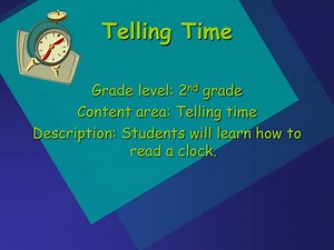 PPT - Telling Time PowerPoint Presentation, free download - ID:9240590