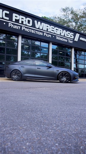 Full Body Matte PPF Transformation – Tesla Plaid This Tesla Plaid just received a full body matte paint protection film wrap at Ceramic Pro Wiregrass, completely changing the look while delivering serious, long-term protection. Matte PPF gives you: A sleek, satin finish that stands out from factory paint Protection against rock chips, road debris, bug etching, and light scratches Easier maintenance while preserving the vehicle’s original paint underneath If you want aggressive styling and real p