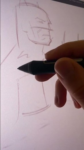 🦇 Batman in Bruce Timm Style – Inktober Prep Continues! 🎨