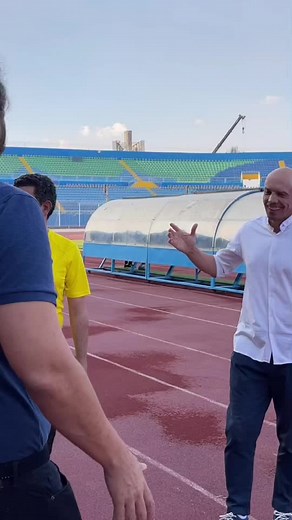 ‏First day. First training. Welcome Takis Gonias. 🇬🇷 👋🏻 #pyramidsfc