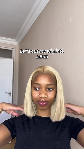 Transforming a Synthetic Wig into a Stylish Blonde Bob