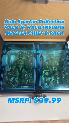Custom Action Figures & Traditional Art on Instagram: "Halo Spartan Collection HALO 5/HALO INFINITE MASTER CHIEF 2-PACK Review Definitely the weakest 2-pack out of the 3. No improvements were made and there’s inaccurate colors on the Halo 5 Chief. This is still a decent pick-up for the price if you don’t own the figures. What do you guys think? Please FOLLOW, like, comment, and share! All glory to God #cortana #jazwaresvault #actionfigures #halocommunity #microsoftgames #actionfigurereview #halo