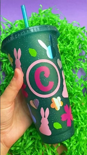 🎨✨ DIY Monogram Tumbler with Cricut Vinyl Scraps! ✨🎨