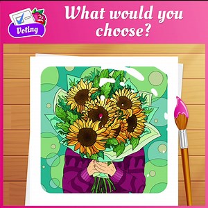 56K views · 6.4K reactions | Look at these fantastic pictures! Which flowers bouquet do you like more? Let us know by putting your choice in the comments! You’ll be able to paint the winning image in Happy Color! #coloring #happycolor #paintbynumbers #colorbynumberapp | Happy Color - Color by Number | Facebook