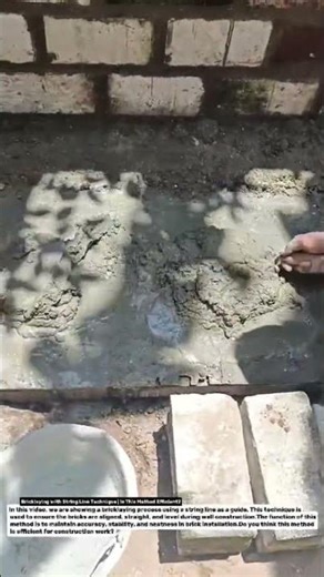 Bricklaying with String Line Technique | Is This Method Efficient?.