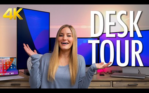 【4K】终极果粉的桌面配置与介绍 | iJustine | 机翻中文