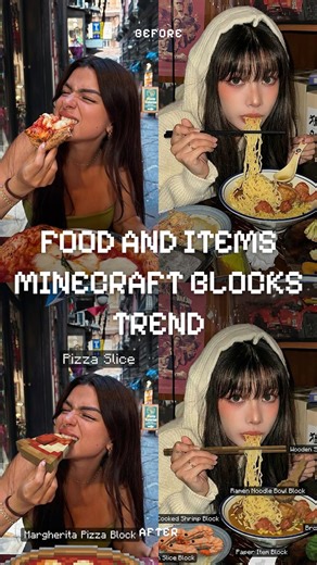 zigzag prompts on Instagram: "Try transforming your foods into Minecraft blocks trend for your next post 🥙🍕🍜 Comment “block” for the prompt! Use @higgsfield.ai to make it! #minecraft #pixelart #higgsfield #nanobanana #gemini #geminiprompt #prompts"