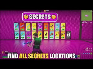 LAMA WARS ZONE WARS UNC MAP FORTNITE CREATIVE - FIND ALL SECRETS LOCATIONS (SECRETS CODE)