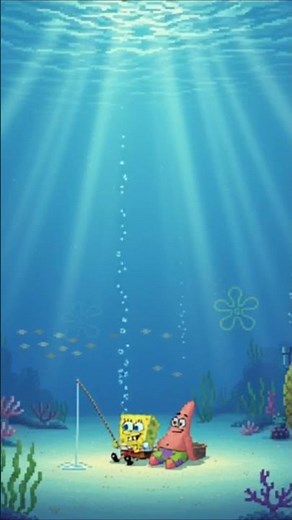 Bikini Bottom Lofi Sleep 🌙 SpongeBob & Patrick's Ocean Chill [Pixel Art Ambience]