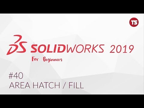 Solidworks Tutorial for Beginners #40: Area Hatch / Fill. [2019]