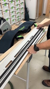 9.1K views · 245 reactions | Unlock precision cutting on-the-go with the FS 1400/2-KP guide rail starter kit! ️ Effortlessly transport, connect, and secure your cuts with: ✅ 2 x FS 1400/2-KP guide rails with adhesive pads ✅ FSV/2 connectors ✅ New FS-BAG for easy storage and transport ✅ Screw clamp (4-11/16") for added stability Ready to elevate your cutting game? Dive deeper here: https://bit.ly/3PalhX1 | Festool | Facebook