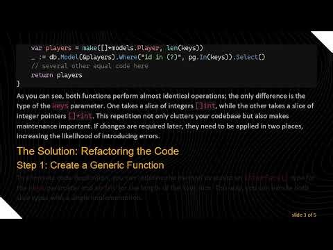 How to Avoid Code Duplication in Go with Function Refactoring
