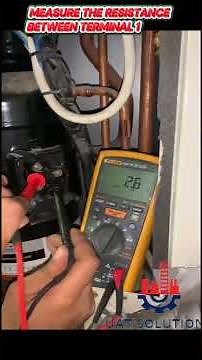 How to check compressor winding and find common starting and running terminals using a multimeter