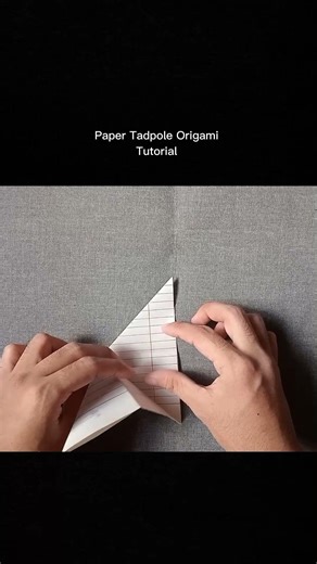 Paper Tadpole Origami Tutorial #diy #shorts