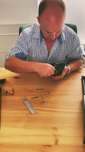 Taking a camera apart. Tune in for part 2 when i use an angle grinder to get the rest of it apart…