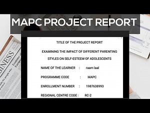 MAPC PROJECT REPORT || HOW TO DO || IGNOU