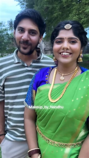 Kumbakonam makeup artist Nandhini on Instagram: "Thank you for share the honest review🤩🤩😍 Mua @makeup_by_nandhu_ Kumbakonammakeupartist"