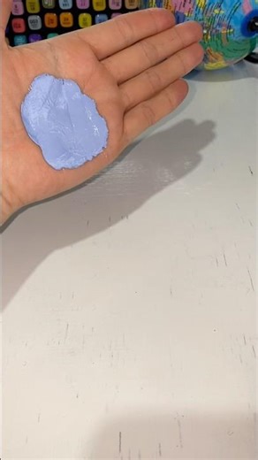 Mixing 🩵 Paint + 🩷 Clay… Guess The Result! #shorts # colormixing #claymixing