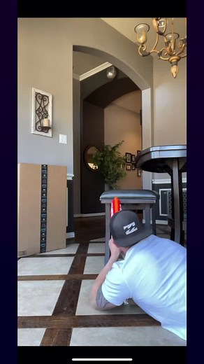 Knock knock 😂😂😂 #doorbell #setup | Lindy and Jlo