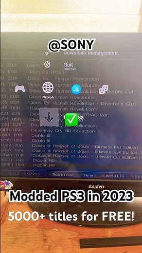 Entire PlayStation Store for FREE! on my MODDED PS3 in 2023! #ps3 #gaming #moddedps3 #ps3hacks