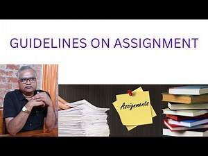 Guidelines on assignment ‪@ganapathireddy‬