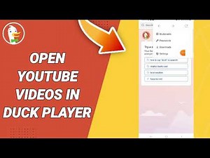How To Open Youtube Videos In Duck Player On DuckDuckGo App