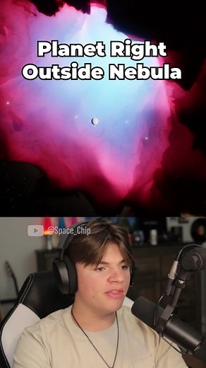 Exploring a Planet Near a Nebula in Outer Space