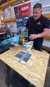 Weather like this requires waterproofed roofing solutions! In light of this, we wanted to show you a little behind the scenes of how one of our top-selling products works - many of you may work with TriRoof HPX often. So, here's the product in action! Shop online or in branch today: https://bit.ly/407ZpjI | Eurocell