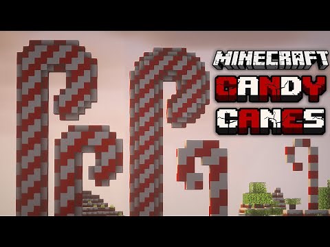 Minecraft Build Tutorial: Candy Canes