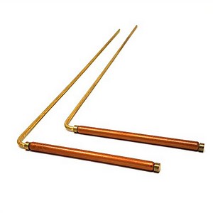 MyDeal Solid Copper and Brass Dowsing Rods with Smooth Movement for Tracing Spritual Energy Chi, Ghost Hunting, Water Divining, Finding Gold, Locating Lost Items or Answering Questions!