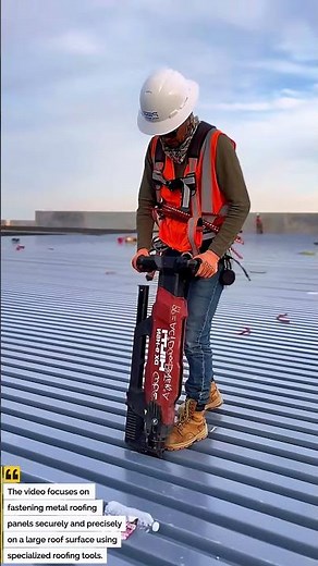 Standing Seam Metal Roofing Installation | Fast & Precise Roofing with Nail Gun