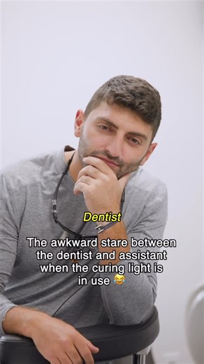 On a scale of awkward to really awkward, how uncomfortable is it when the dentist and assistant stare at each other while the during light is in use? 藍藍藍 ㅤ #dentalhumor #workhumor #dental #dentalassistant #dentist #dentistryworld #dentalschool #dentalstudent #dentaloffice #westlandmi #michigandentist | Art of Dental | Facebook