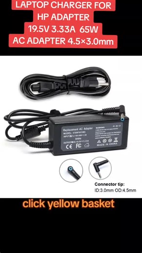 HP Laptop Charger Adapter Guide: 65W How-To