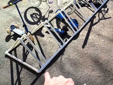 DIY How to Build a PVC Bike Rack EASY!