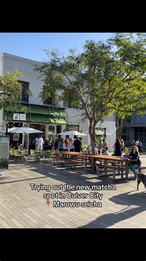 The line here was long but moved pretty fast #matcha #losangeles #food | Matcha