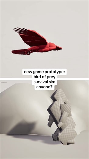 POV: You’re a bird of prey. Building this early immersive sim prototype. Would you play this? #gamingtok #survival #gamedev #wip #falconry #hawk #birdofprey