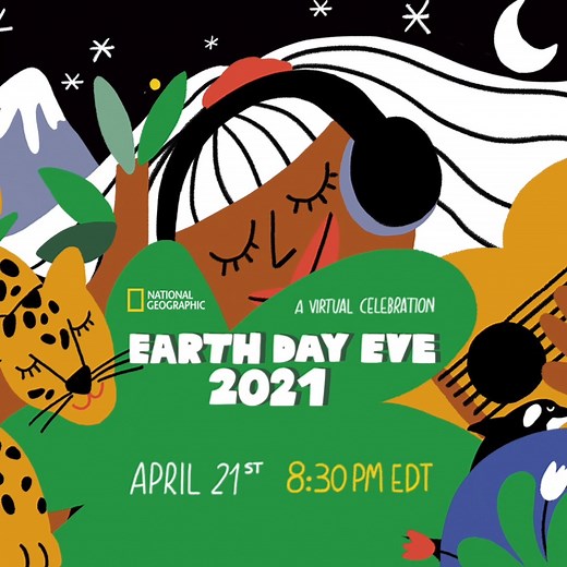 We're having a party and you're invited! Don't miss our Earth Day Eve virtual concert TONIGHT at 8:30pm ET. https://on.natgeo.com/3au35TY #NatGeoEarthDay | National Geographic