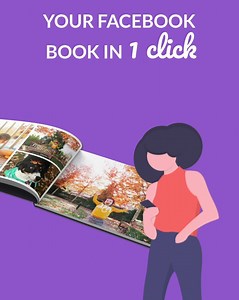Get your Facebook photos printed in 1 click and 60 seconds! 💜 | PastBook