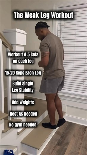 The weak Leg Workout #legdayworkout #athomeworkouts | Brandon Palmer