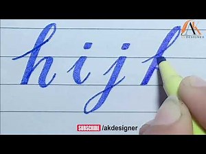 CURSIVE WRITING FOR BEGINNERS | Small Alphabets in Cursive Writing with Cut Marker | Cursive Letters
