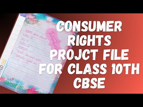 Consumer Rights Project Class 10 || SST Project NCERT