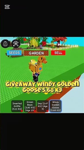 GIVEAWAY Windy Golden Goose 5.68 KJ in Roblox! 🪙🔥