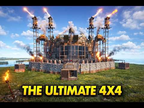 THE ULTIMATE 4X4 - Best Clan Base In RUST? Open Core | Rust Building Tutorial 2026