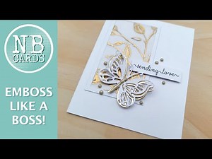 Dry Embossing and Heat Embossing on Vellum! A Clean and Simple Sending Love Card Tutorial [2024/56]
