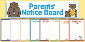 Childminder Parents' Notice Board Pack