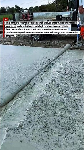 INSANE Concrete Roller Screed Machine – Fast, Smooth & Perfect Concrete Leveling!