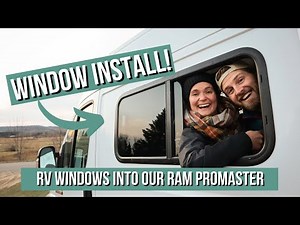INSTALLING WINDOWS VANLIFE // $35 RV windows into our Cargo Van - Ram Promaster Van Build #1