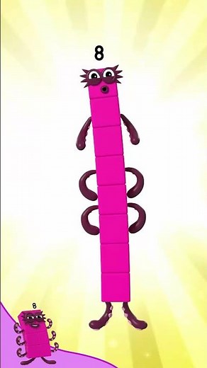 #shorts | Meet Numberblock Eight! | Counting for Kids | Maths Cartoons | @Numberblocks